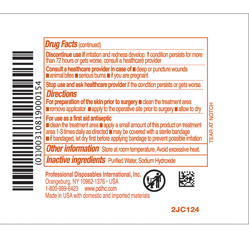 PDI PVP Iodine Prep Pads and Swabsticks - PDI Healthcare