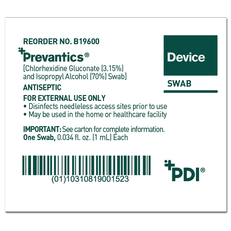 Prevantics® Device Swab & Strip - PDI Healthcare