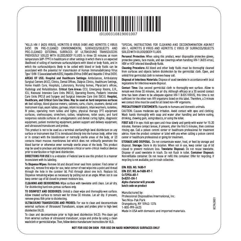 Sani-Cloth® AF3 Germicidal Disposable Wipe - PDI Healthcare