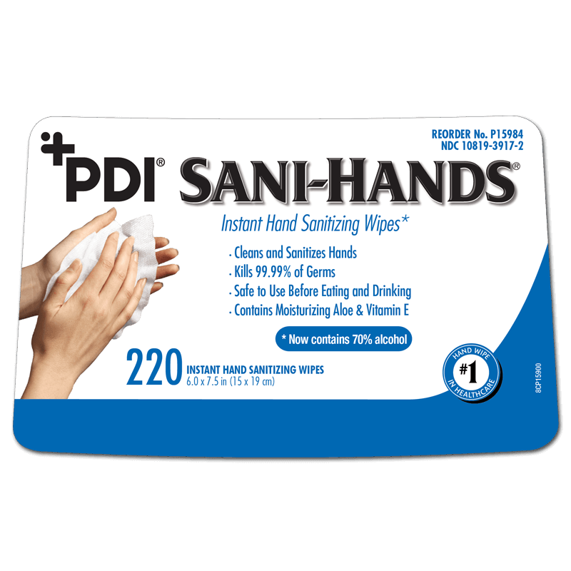 Sani-Hands® Instant Hand Sanitizing Wipes - PDI Healthcare