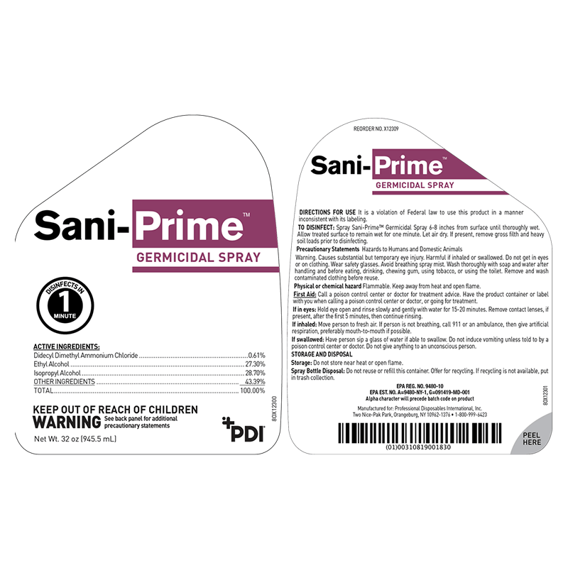 Sani-Prime® Germicidal Spray - PDI Healthcare